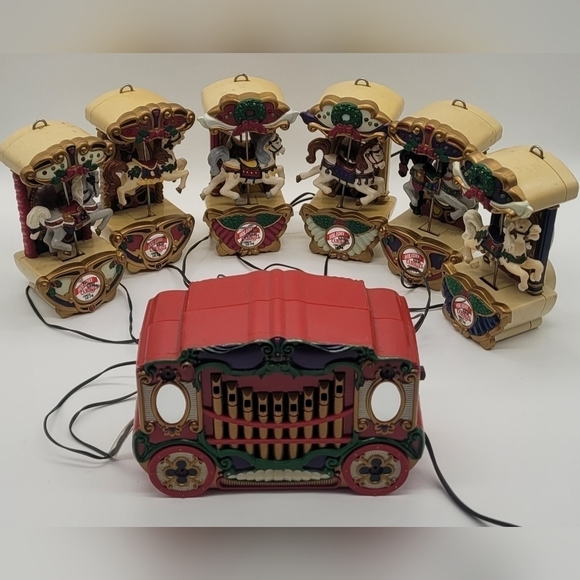 Holiday | Vintage Mr Christmas Holiday Carousel Light Musical 6 Horses Circus Organ 1992 | Poshmark